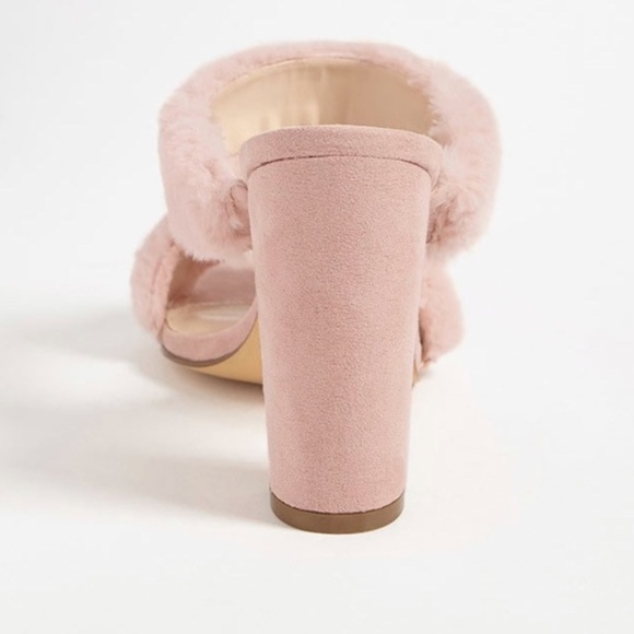 Shoes | Pink Faux Fur Mules | Poshmark
